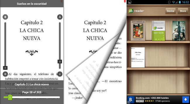 UB Reader, leyendo ebooks con un buen diseño y buenas funcionalidades