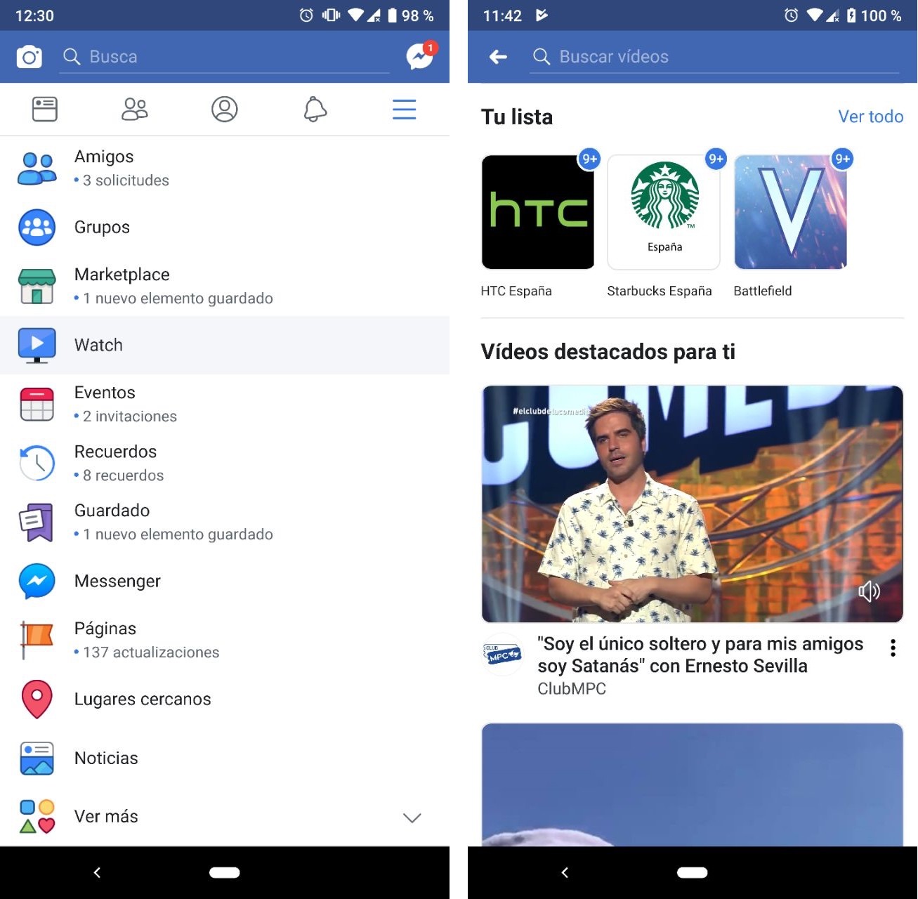 Probamos Facebook Watch: así funciona la alternativa a Youtube de la ...