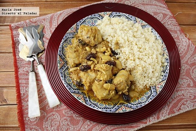Pollo marroquí con cuscús, receta con Thermomix fácil, sencilla y deliciosa