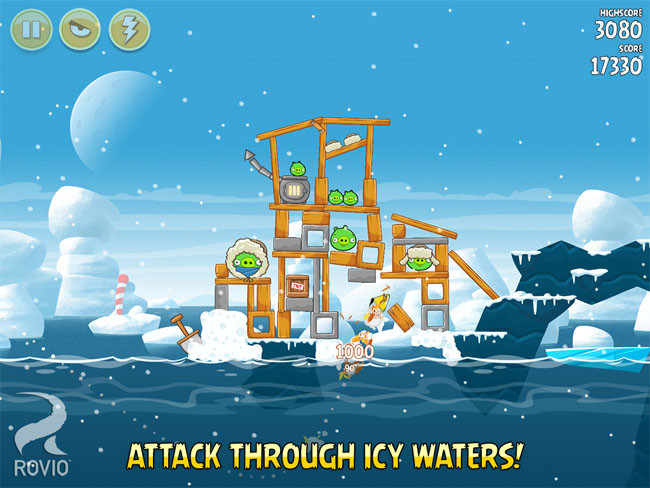 Angry Birds Seasons para Android recibe 25 nuevos niveles muy helados