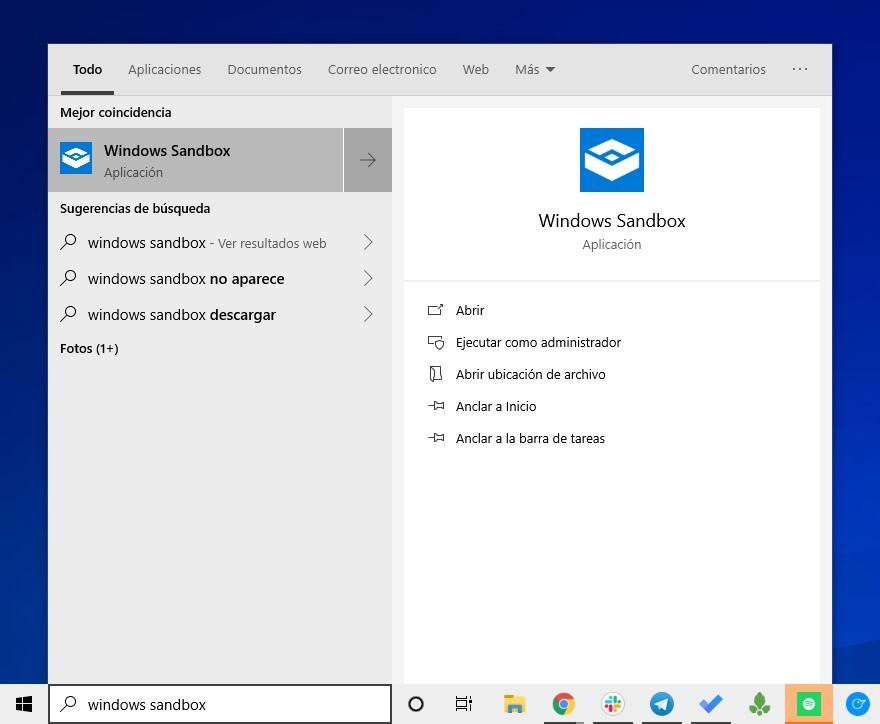Windows 10: cómo activar Windows Sanbox para ejecutar aplicaciones en aislamiento