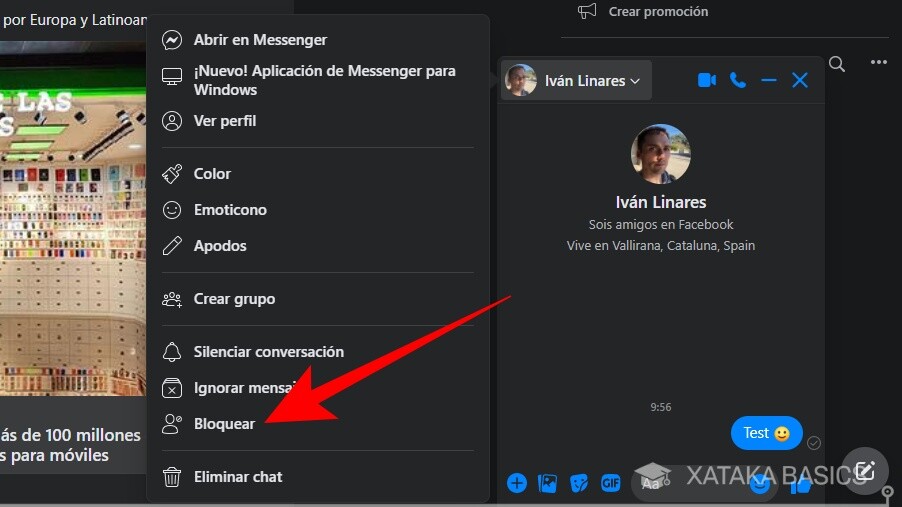 Cómo bloquear a alguien en Facebook Messenger sin bloquearle en Facebook