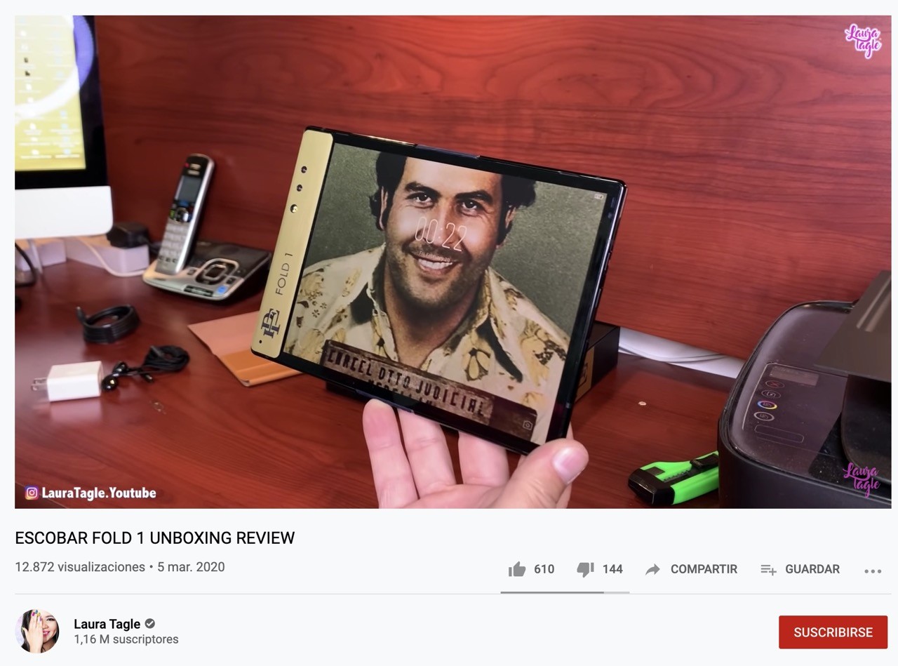 La historia del Escobar Fold 2: intentan ridiculizar a Samsung ...