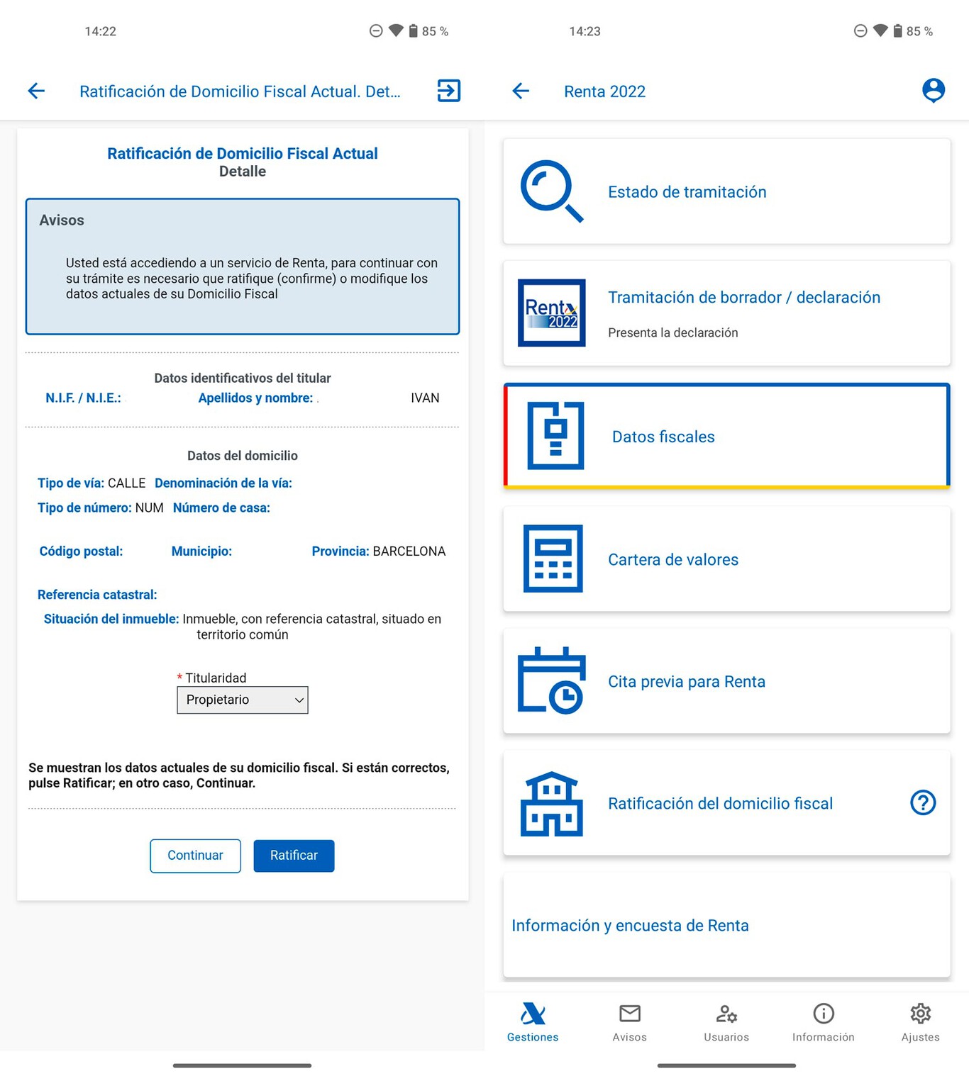 Android al rescate: tus datos fiscales de la Renta 2022 en el móvil y ...