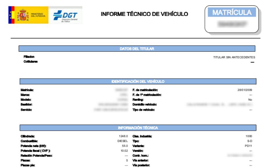 Informe DGT: qué es, cómo solicitar y qué información incluye