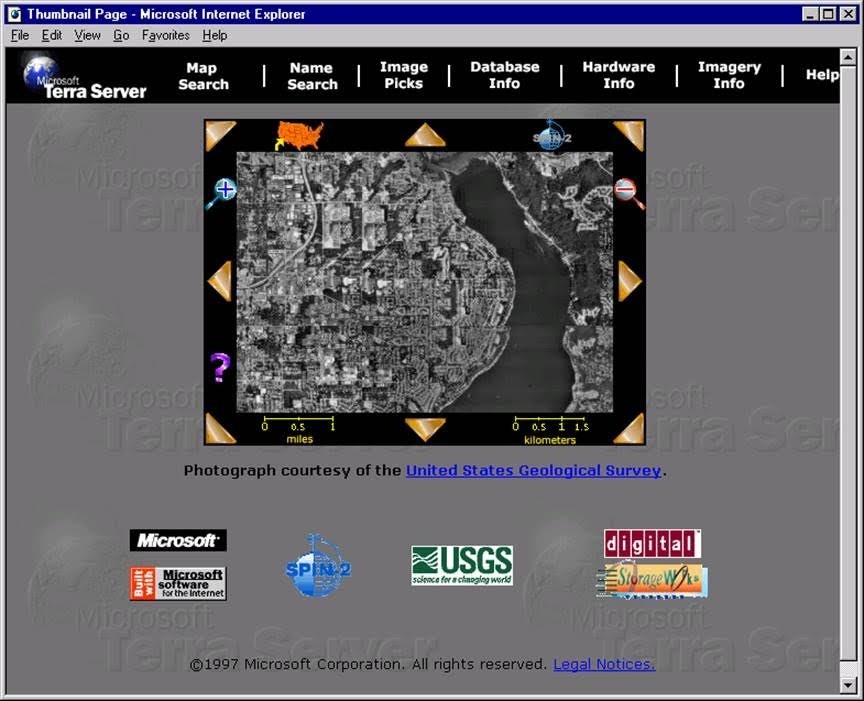 TerraServer: el fracaso del Google Earth que Microsoft alumbró en los '90