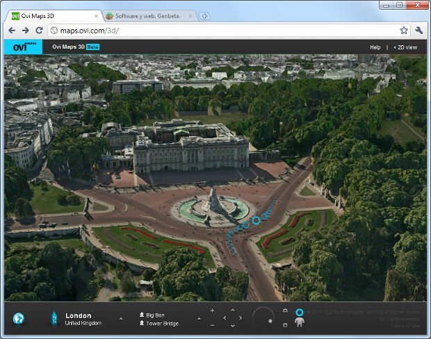 Ovi Maps 3D, la alternativa de Nokia a Google Earth
