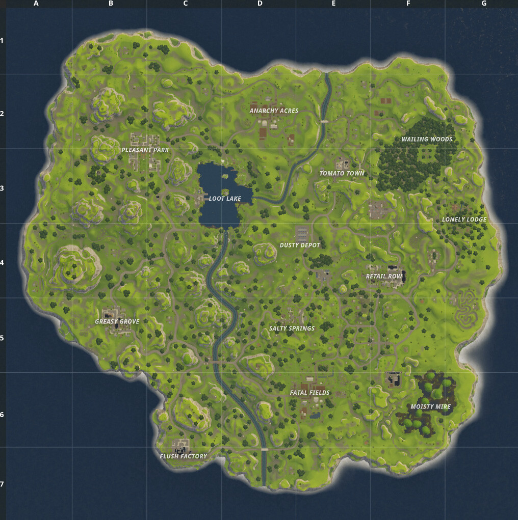 Así ha sido la evolución del mapa de Fortnite desde su primera versión