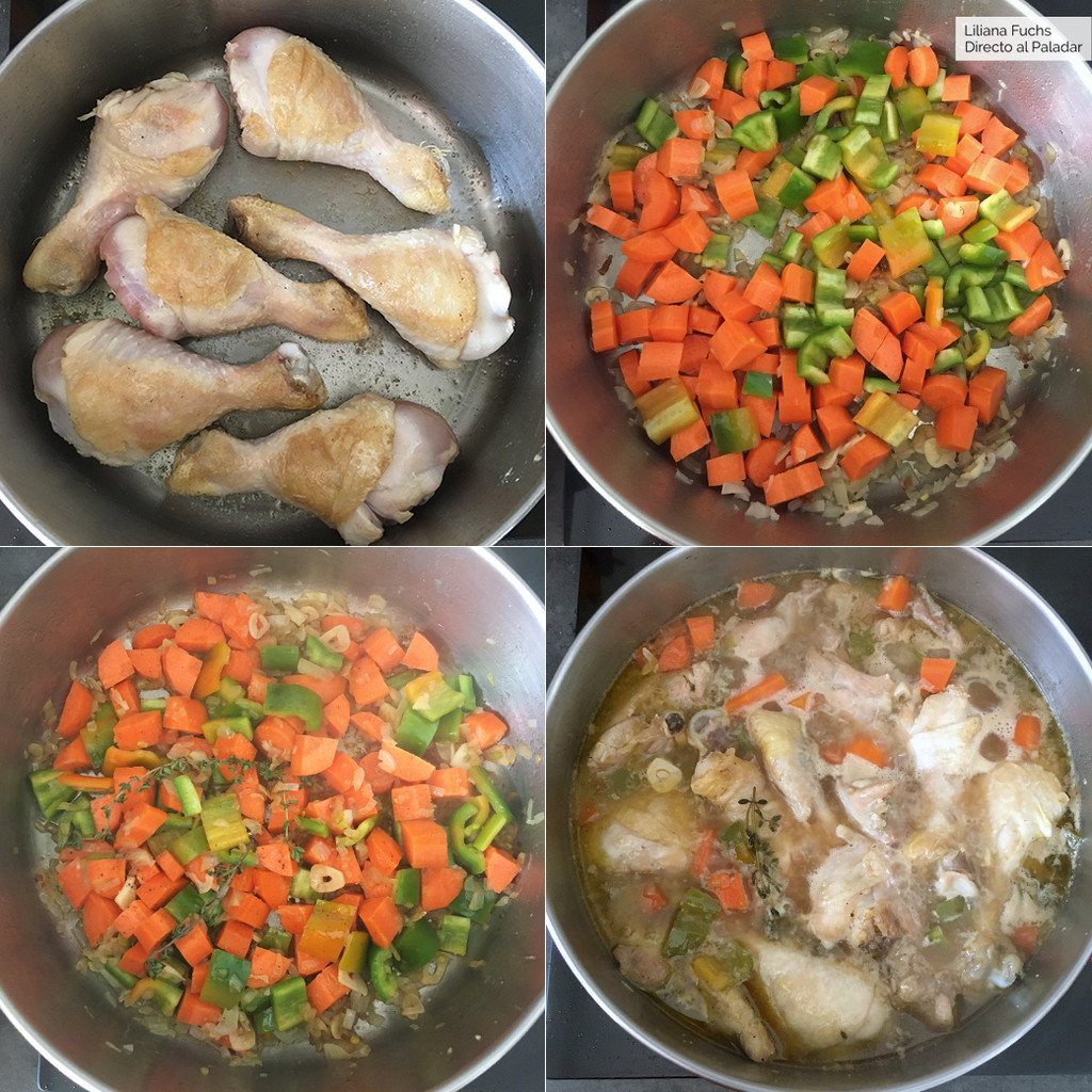 Pollo a la cerveza guisado. Receta fácil y tradicional sin horno