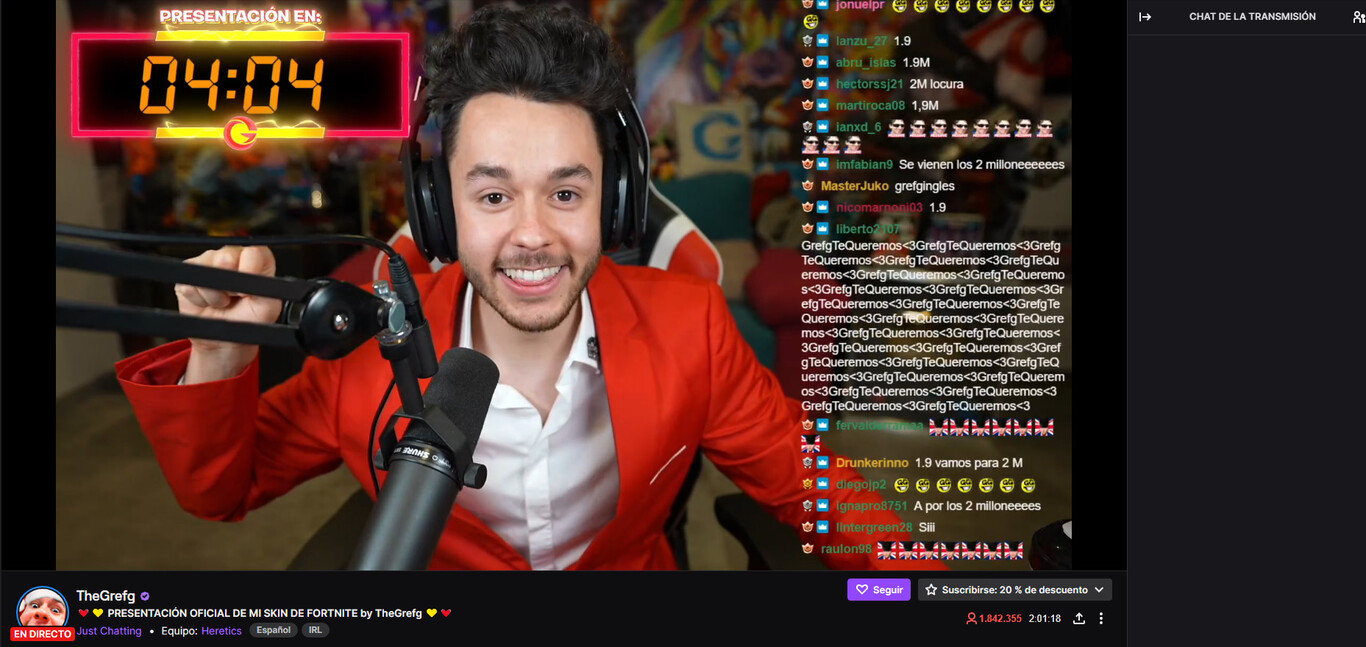 TheGrefg logra el directo de Twitch más visto de la historia durante la ...