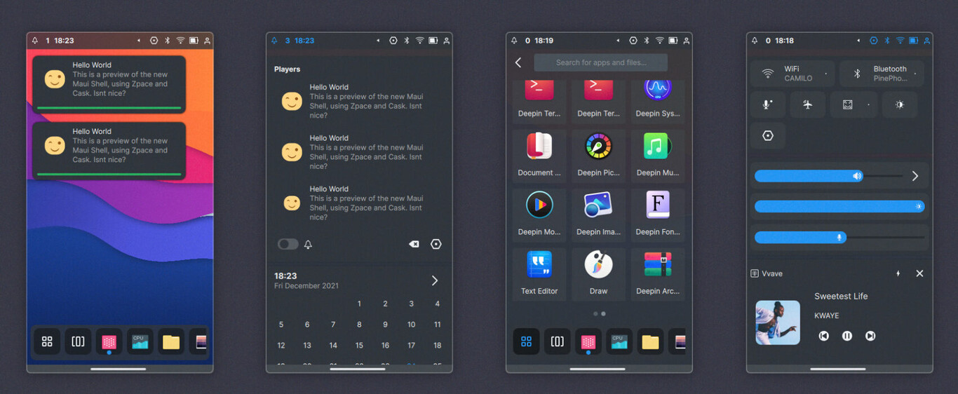 Ya puedes probar la versión preliminar de Maui Shell, el escritorio ...
