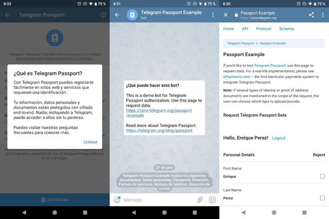 Telegram Passport: así funciona el nuevo servicio para guardar el ...