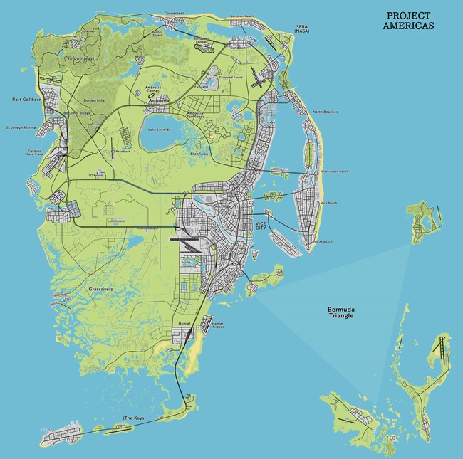 ¿Qué sabemos sobre el mapa de GTA 6?
