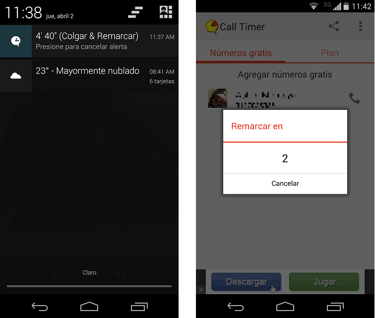 Call Timer lleva el control de tus números elegidos