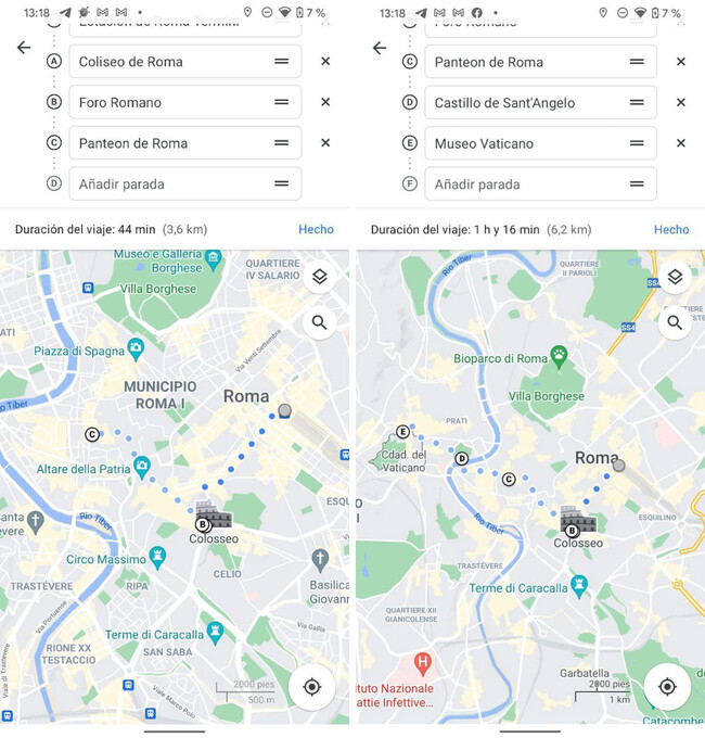 Cómo crear y compartir rutas con varias paradas en Google Maps para Android