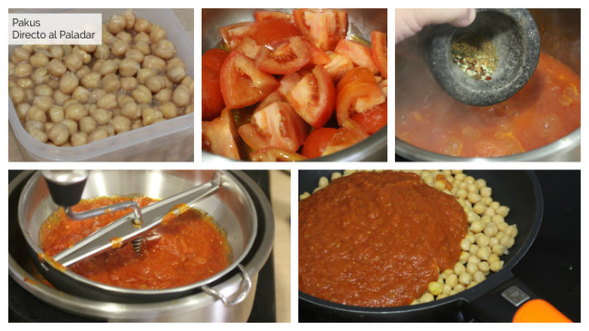 Garbanzos con tomate, una receta fácil y deliciosa