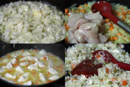 Arroz salteado con pollo o Chikin raisu. Receta