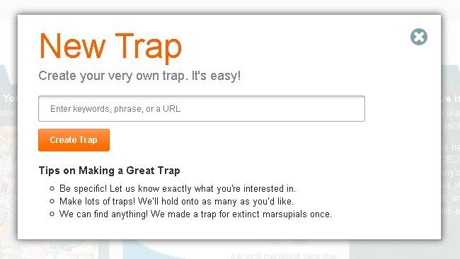 TrapIt, un lector inteligente de noticias online