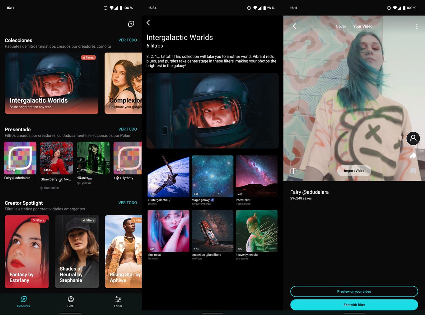 El editor de vídeo que lleva tus grabaciones a otro nivel: Polarr 24fps ...