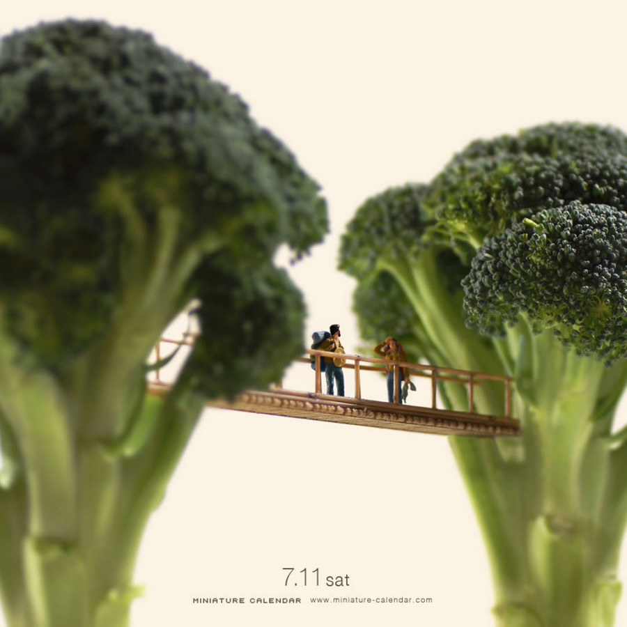‘Miniature calendar’, de Tatsuya Tanaka, recreando un fabuloso mundo en ...