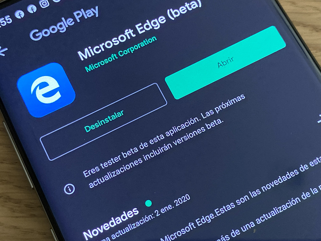 El nuevo Edge se actualiza en Android y ya disfruta del nuevo icono de ...