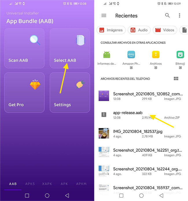 Cómo instalar App Bundles en AAB, APK, XAPK, APKS y APKM con App Bundle ...
