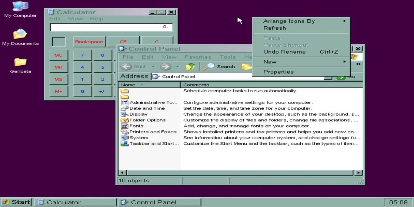 Esta mini versión de Windows XP funciona en una pestaña de tu navegador ...