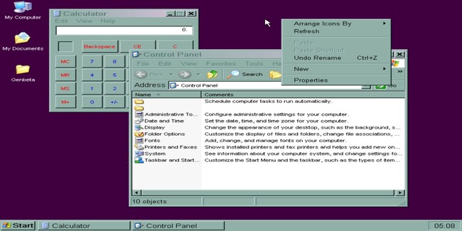 Esta mini versión de Windows XP funciona en una pestaña de tu navegador ...