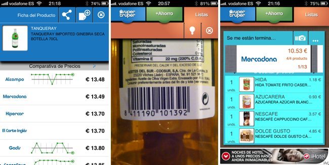 Supertruper, haz la lista de la compra escaneando códigos de barras y ...