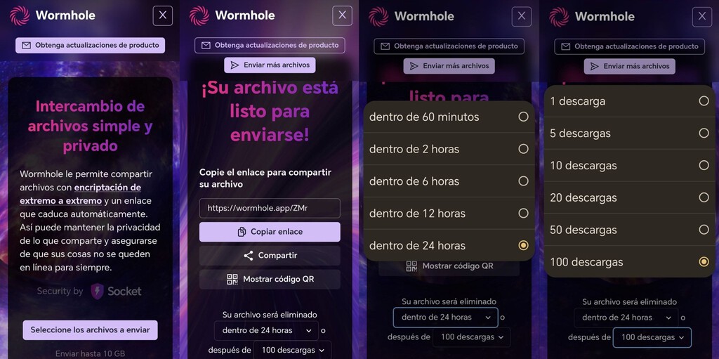 WeTransfer no es la única opción para enviar archivos grandes. Hay mejores alternativas, más ...