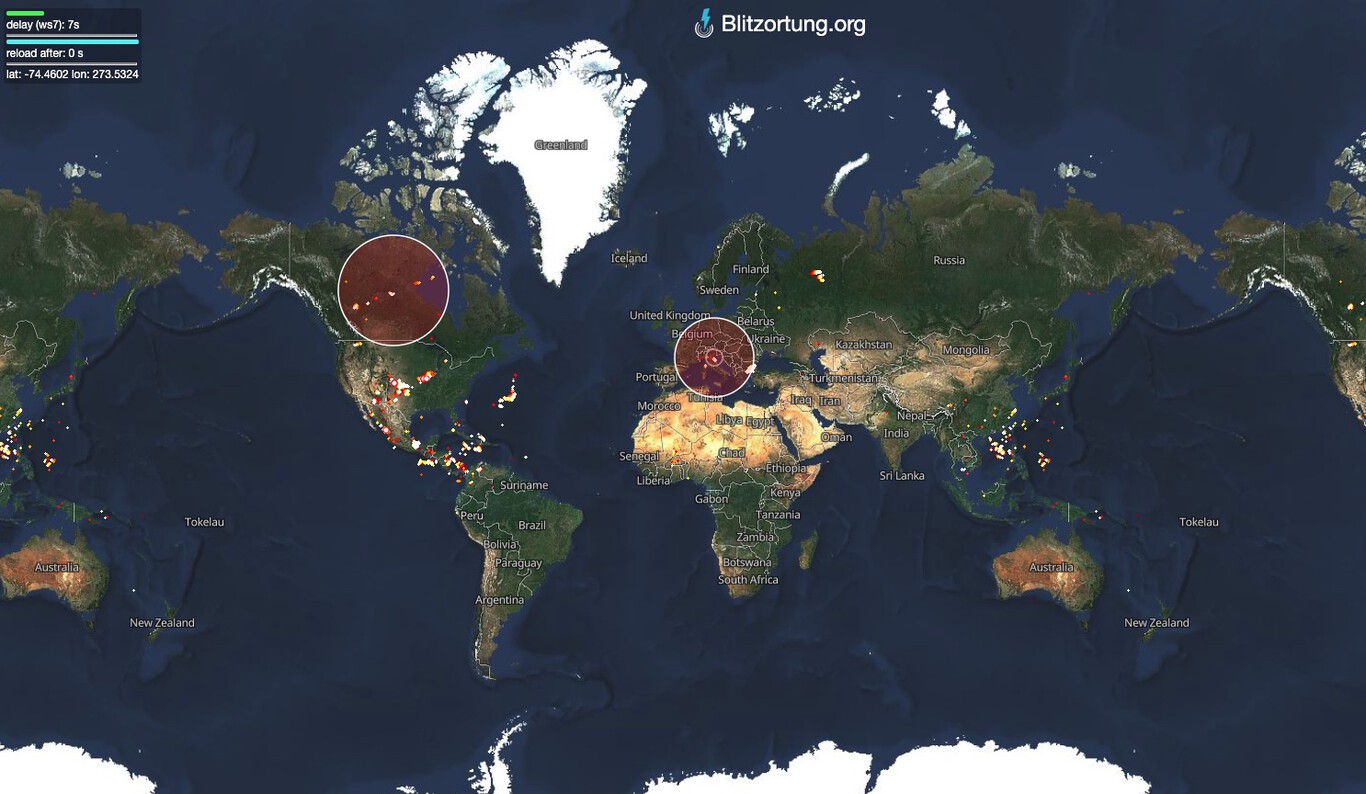 Las 40.000 tormentas eléctricas que sufre el mundo a diario, reunidas ...