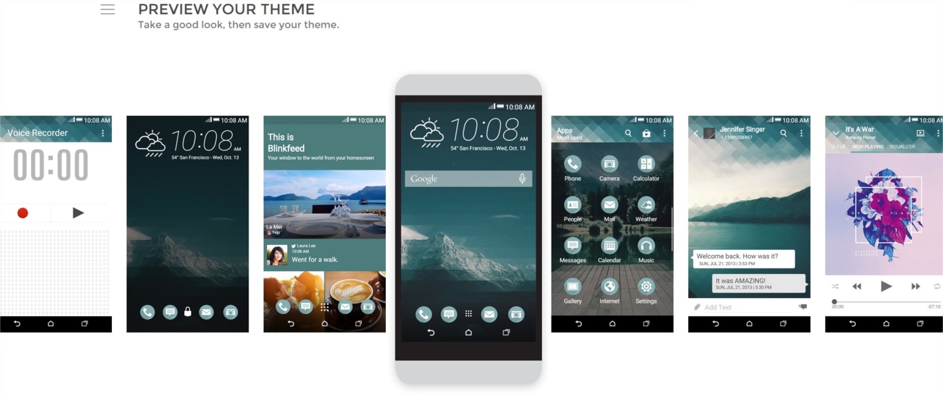 HTC lanza Themes, una aplicación para personalizar sus equipos
