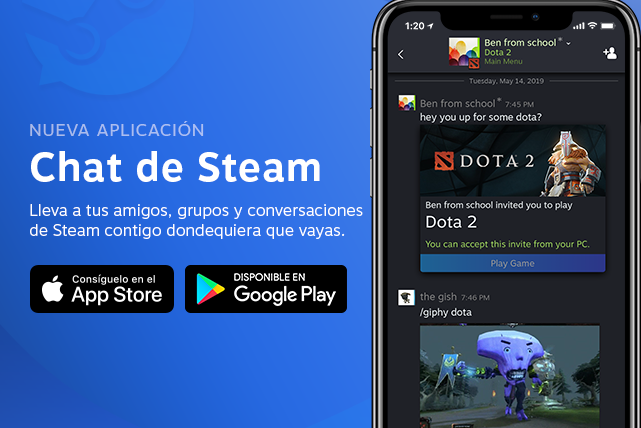 Steam Chat, la nueva app de Valve, ya está disponible en iOS y Android