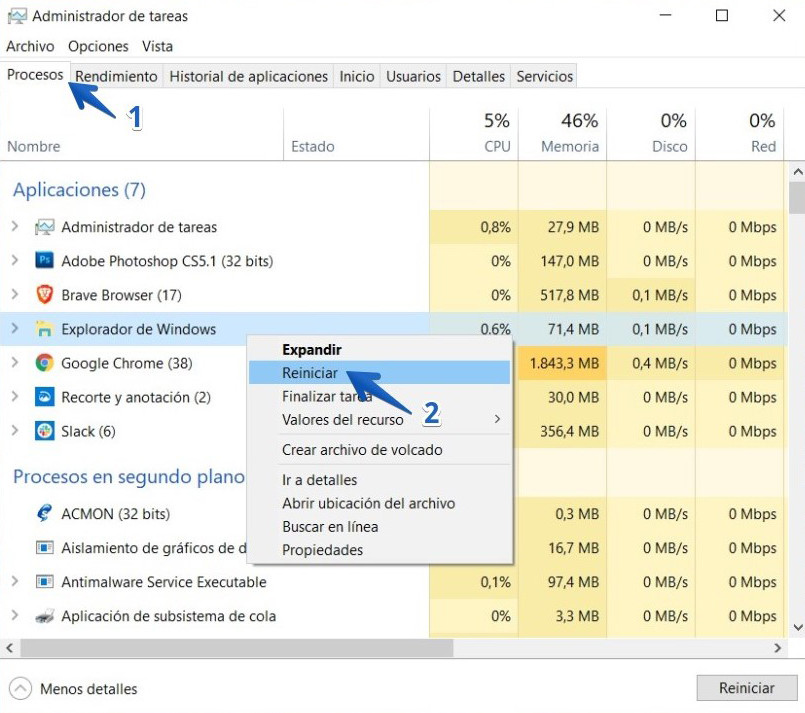 Tres trucos para liberar memoria RAM en Windows 10