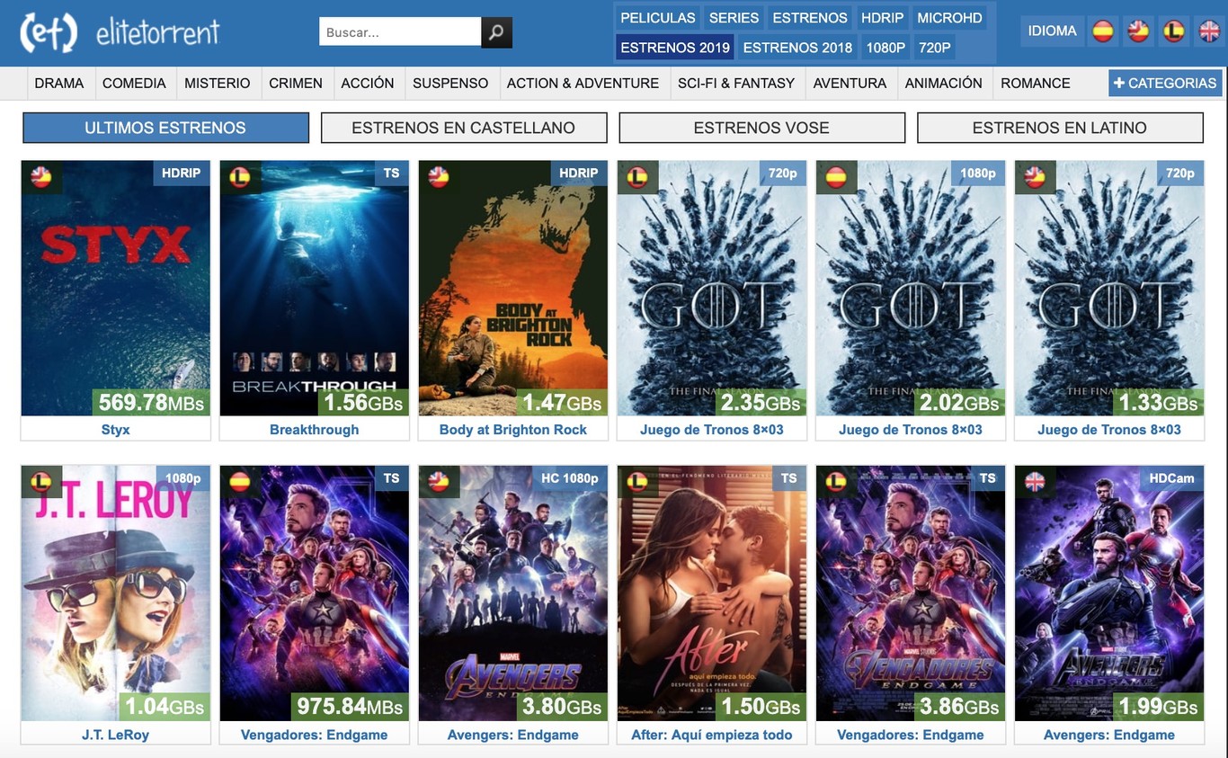 Elitetorrent, Lateletetv, 1337x y más: todas las páginas de descargas ...