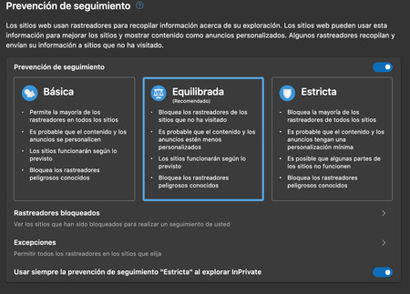 Edge mejora la navegación en el modo In Private: el modo estricto se ...