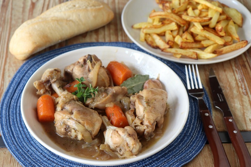 La receta de pollo en salsa de la abuela