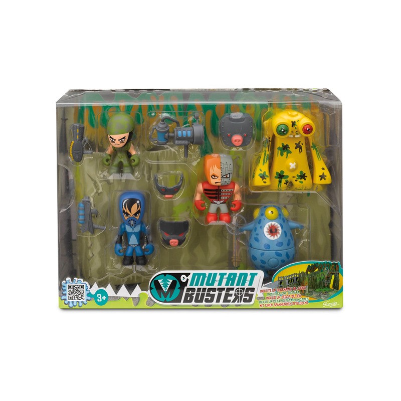 El set de batalla con 5 figuras Mutant Busters ha sido rebajado un 45% ...