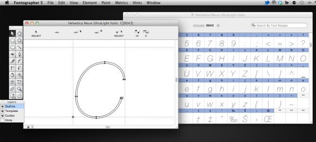 Fontographer 5, editor de tipografías para diseñadores