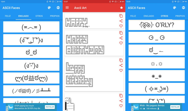 Cómo escribir en ASCII y enviar emojis en texto desde Android