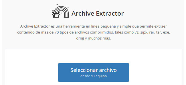 Siete páginas para descomprimir archivos ZIP y archivos RAR online