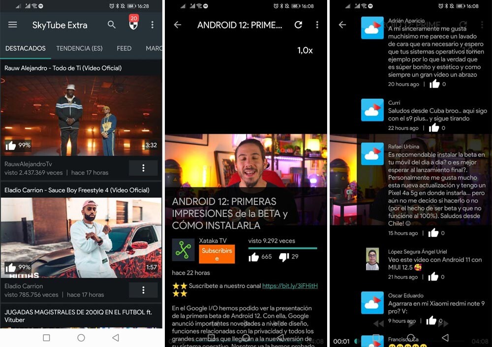 SkyTube: un cliente de YouTube con el que puedes escuchar música en ...