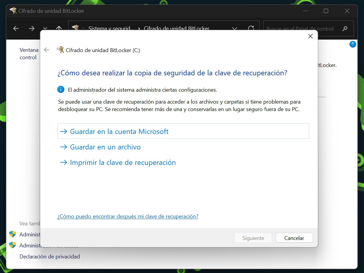 BitLocker en Windows 11: cómo usarlo para cifrar tu disco duro
