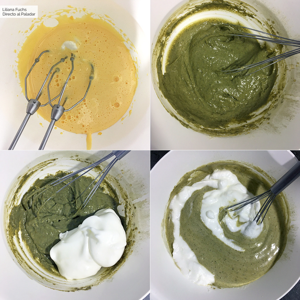 Bizcocho de té matcha. Receta de postre fácil y sencilla