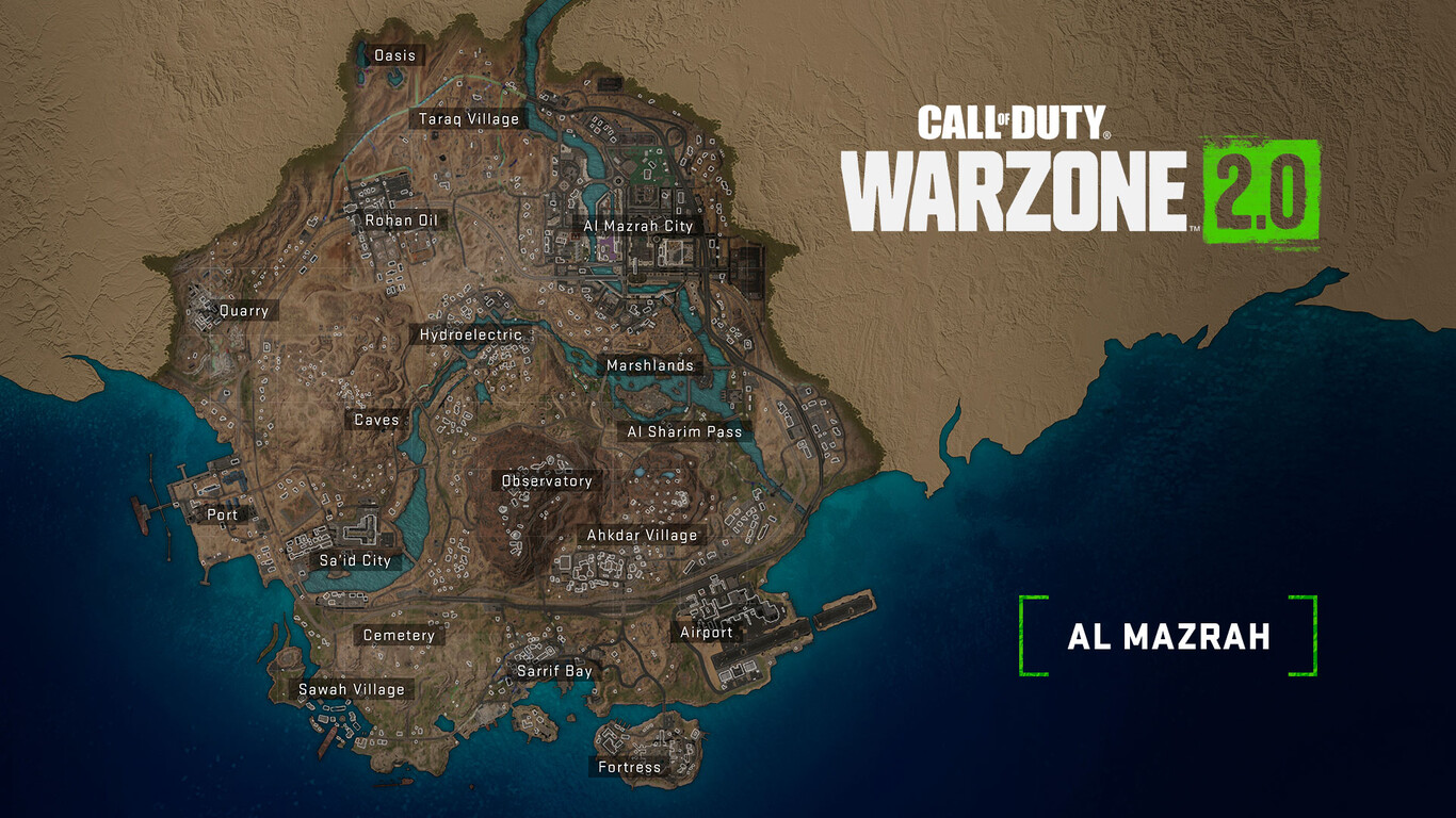 Warzone 2: las seis mejores localizaciones para caer en el mapa de Al Mazrah