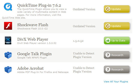 Mozilla Plugin Check: revisa si tienes los plugins al día