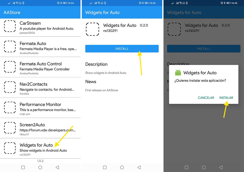 Cómo tener widgets en Android Auto con 'Widgets for Auto'