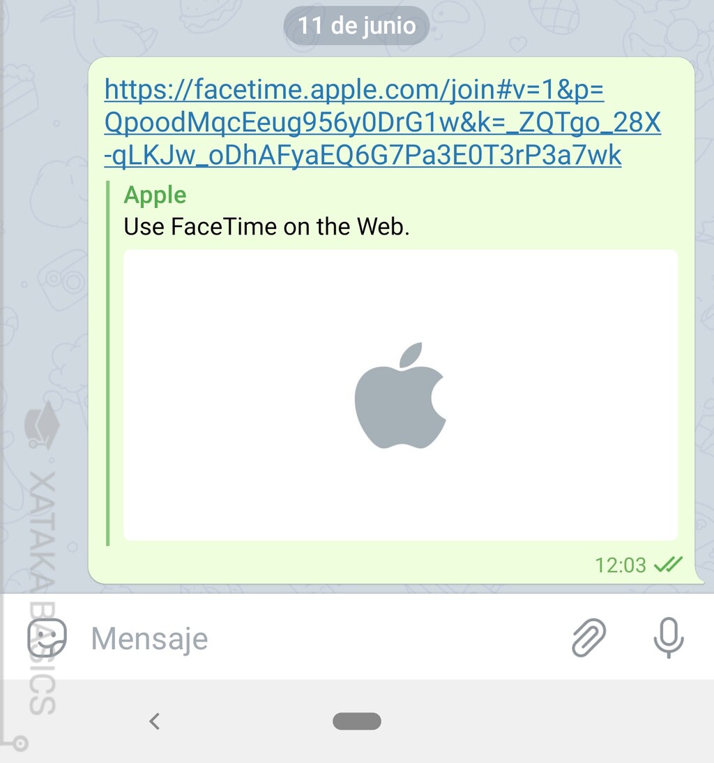 Cómo entrar en una llamada de FaceTime en Android o Windows