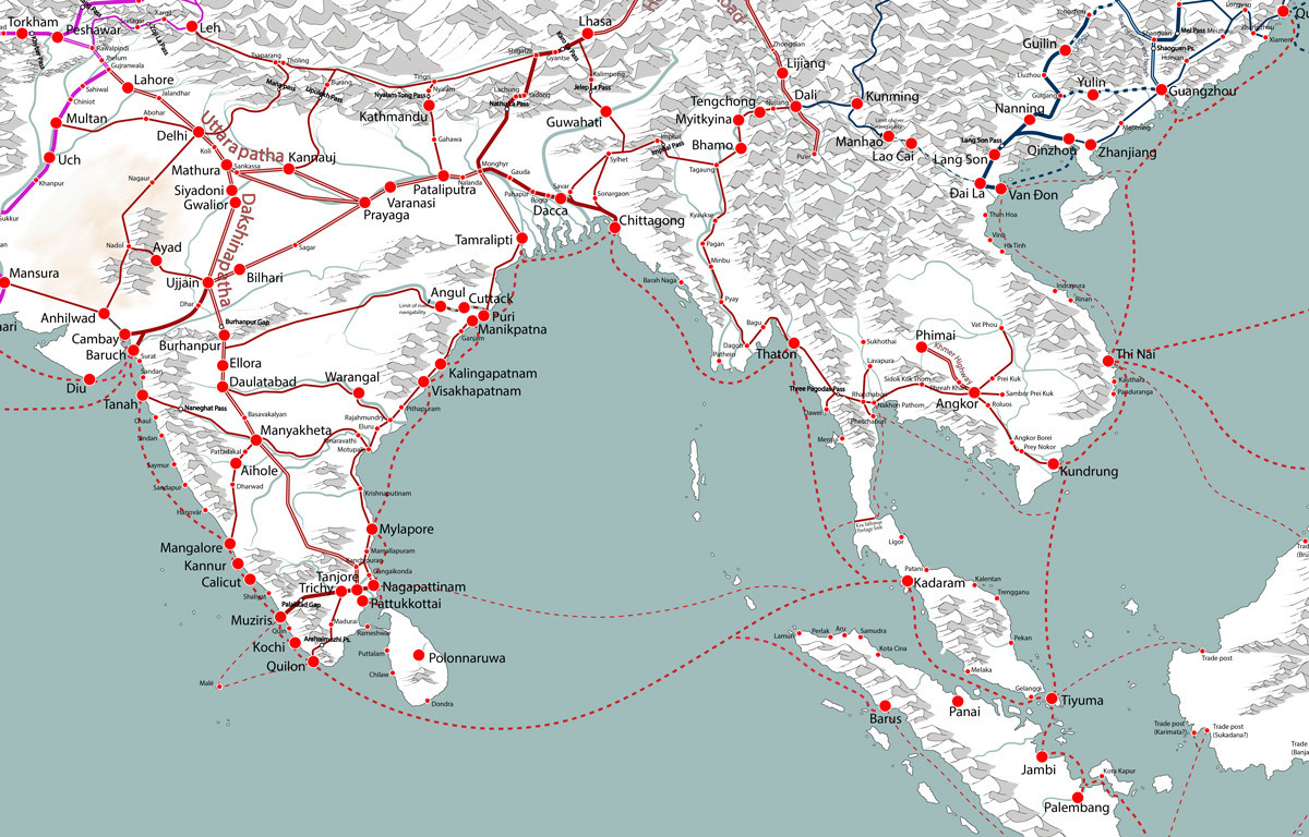 Las grandiosas rutas comerciales de la Edad Media, ilustradas en este ...
