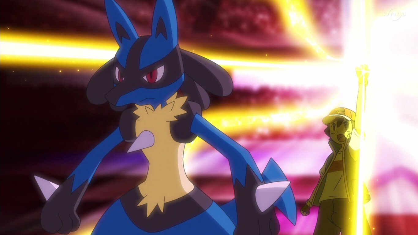 Pokémon Journeys 125 - Ash vs Cynthia: ¡Lucario vence a Garchomp! Ash ...